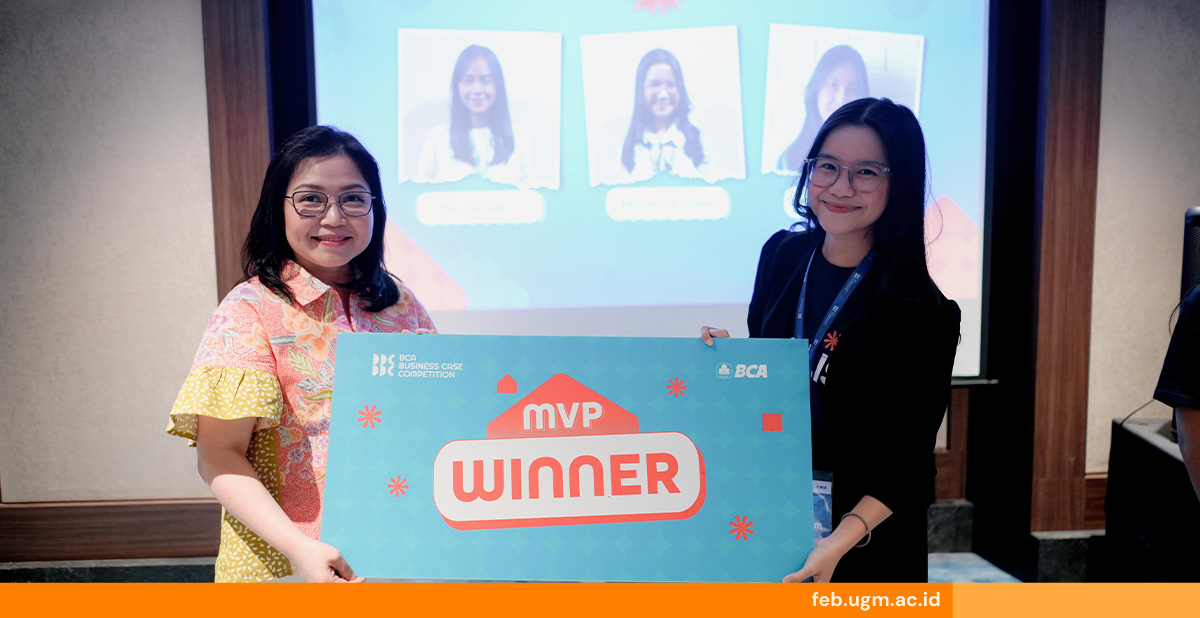 FEB UGM Student Wins 2nd Place at the BCA Business Case Competition 2025